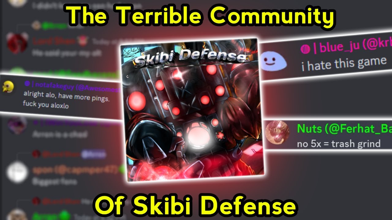 the horrible community of skibi defense - YouTube