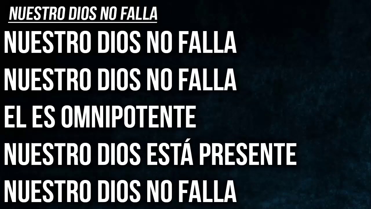 NUESTRO DIOS NO FALLA 🎶 | CORITO IURD | Con letra - YouTube