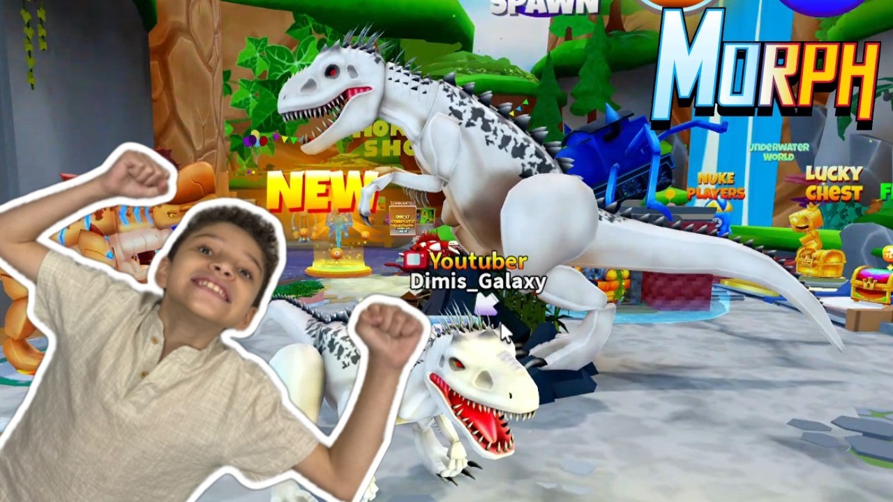 NEW INDOMINUS REX UPDATE in Morph World! | Epic Dinosaur Morphs in Roblox - YouTube