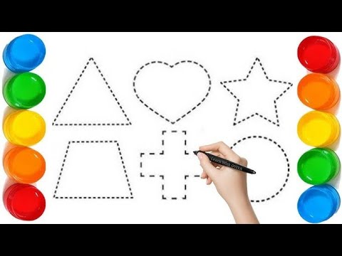Learn 2d Shapes , Shapes Song , Colouring , Drawing , Earth Shapes ...