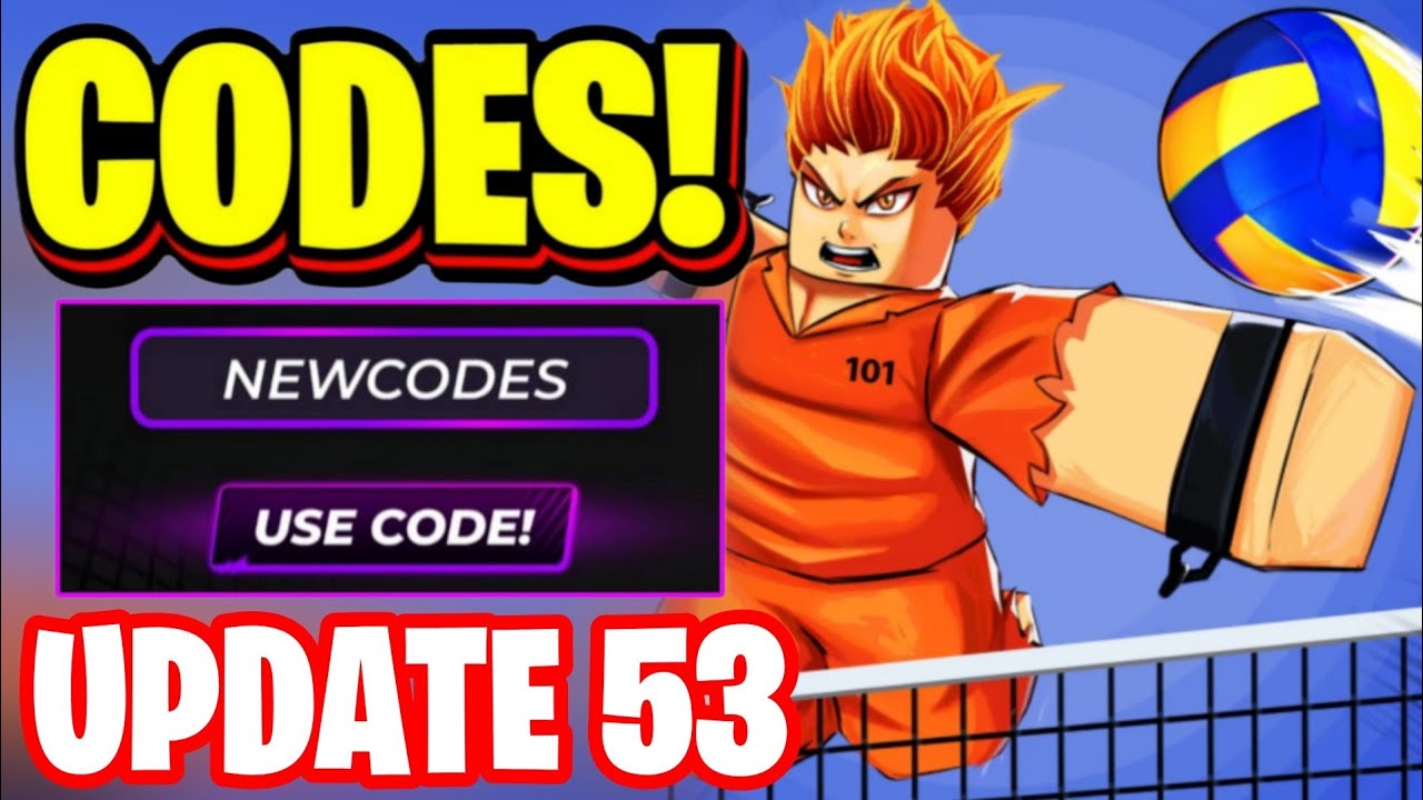*NEW* ALL YOGAN REWORK UPDATE 53 CODES FOR VOLLEYBALL LEGENDS! ROBLOX ...