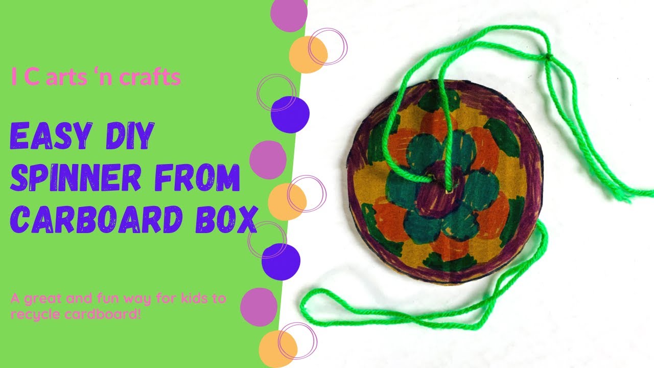 Cardboard spinner wheel | spinner cardboard Craft | Spinner using ...
