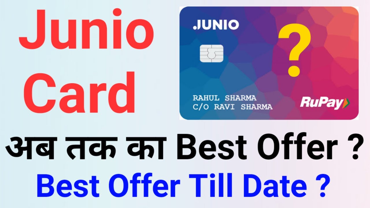Junio Card Best Offer Till Date ? - YouTube