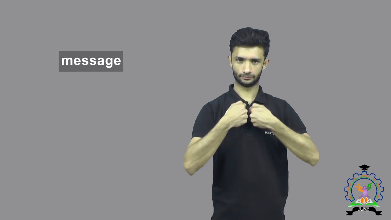 message (sign 1) - YouTube