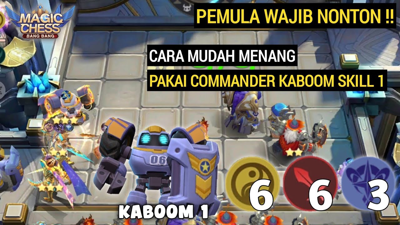 NEW GAMEPLAY KABOOM 1 | CARA MUDAH MENANG PAKAI COMMANDER KABOOM SKILL ...