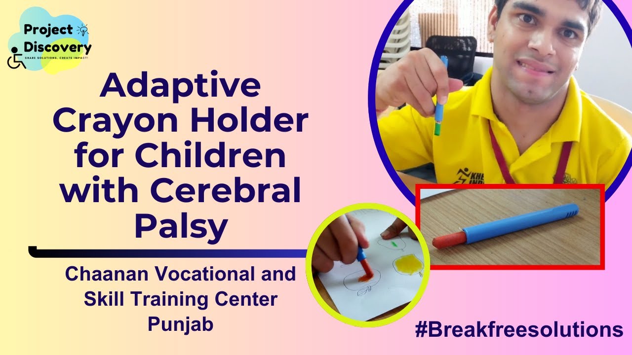 Adaptive Crayon Holder for Children with Cerebral Palsy for Better Grip ...