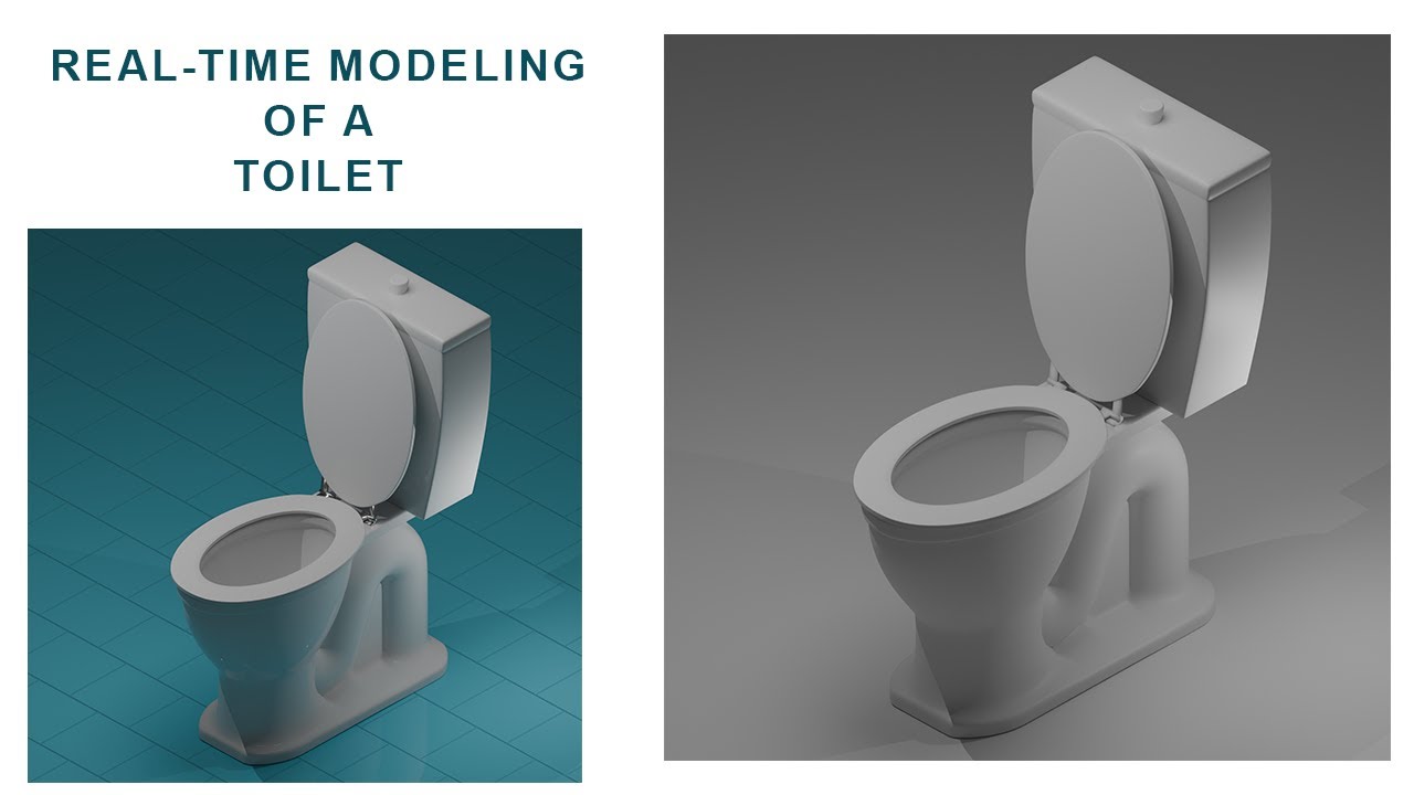 Blender 3D: Real-time modeling of a toilet (tutorial) - YouTube