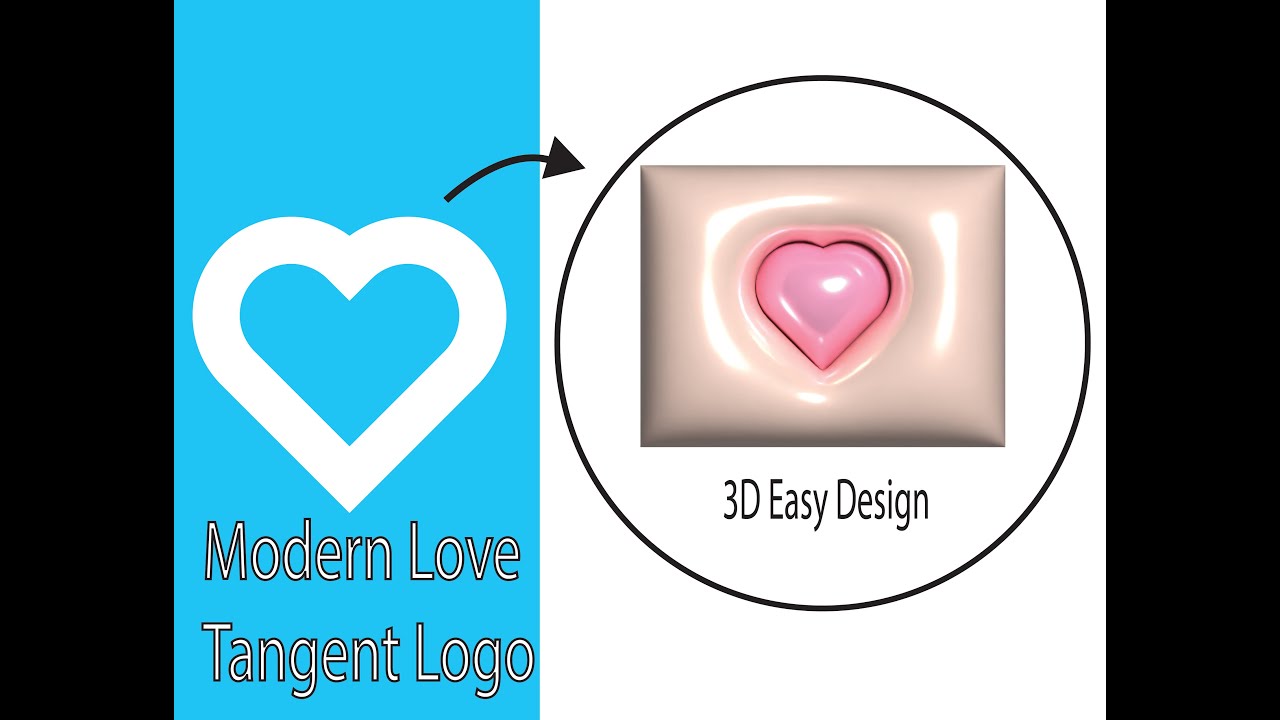 How to create a Love Logo with 3D Effects👌 Adobe illustrator Tutorial😍 ...