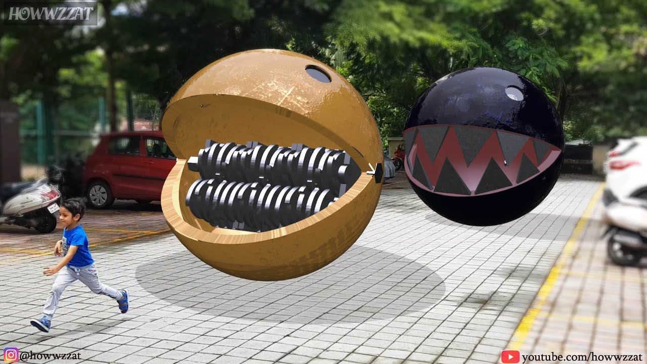 PacMan Vs Super Mario's Chain Chomp in real life - YouTube