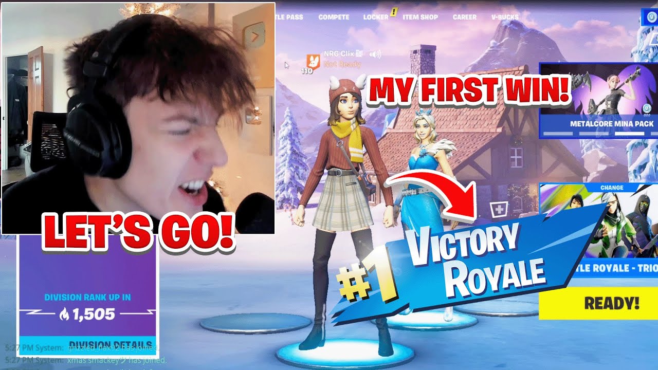 Clix CARRIED His BIGGEST FAN To His FIRST WIN Live On Stream! - YouTube