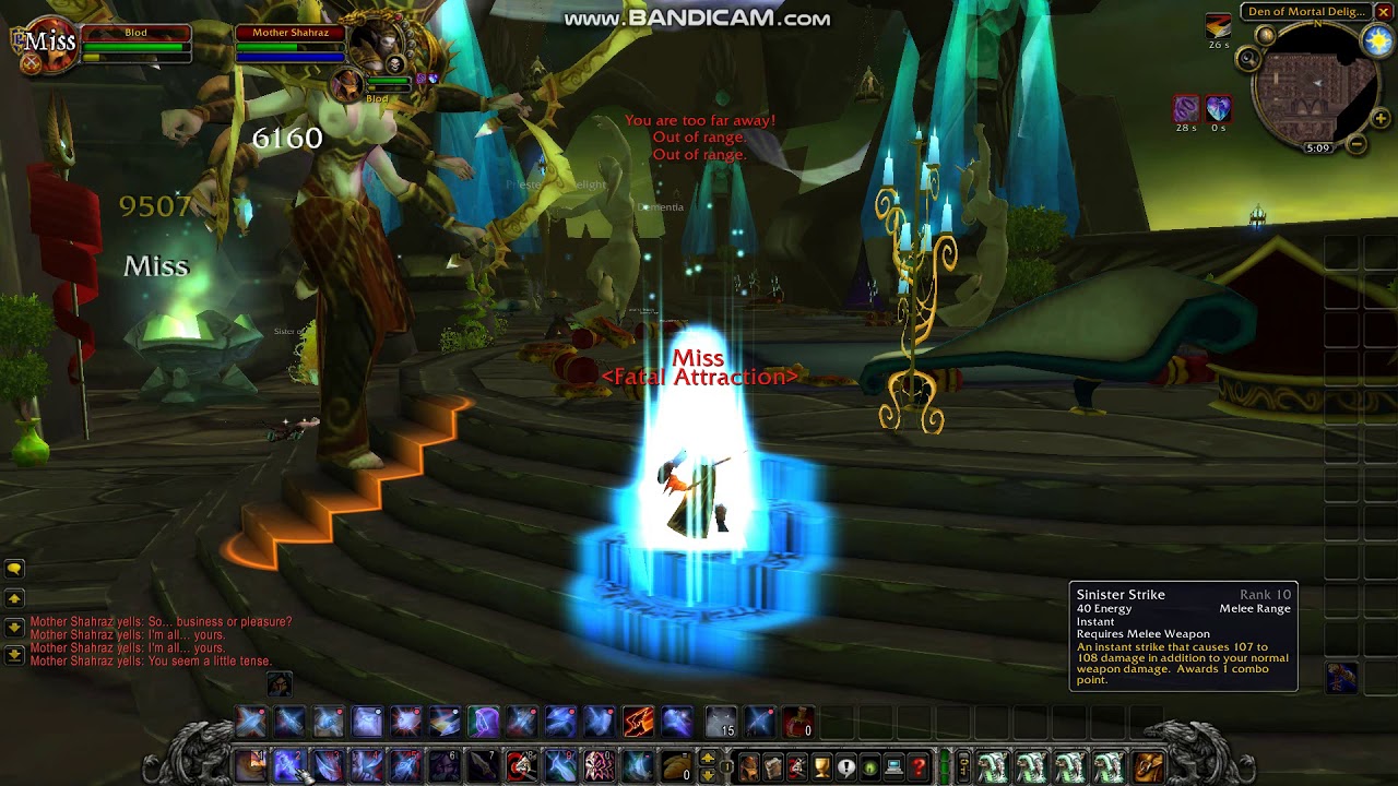 WoW TBC Boss - Mother Shahraz Solo - YouTube