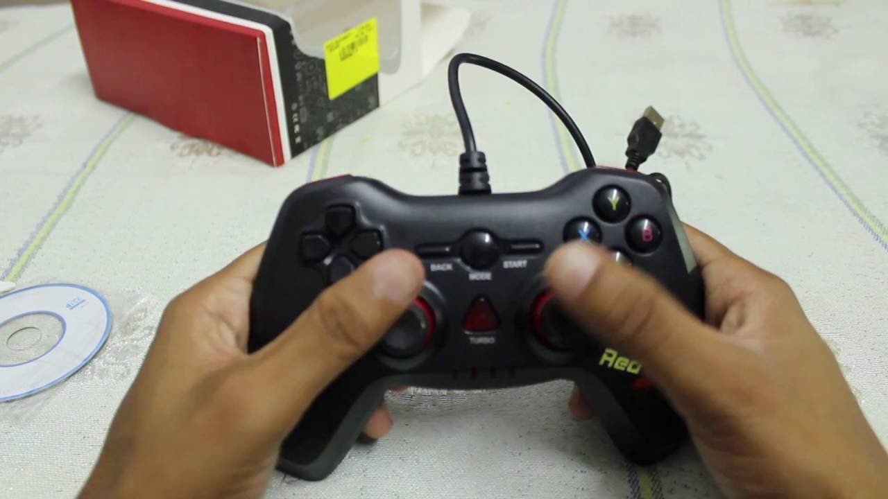 Red Gear Highline Wired Gamepad (PC) Unboxing - YouTube