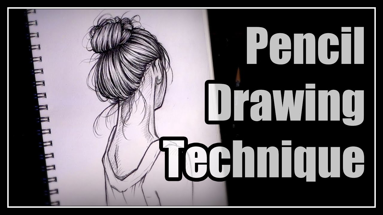 Pencil Drawing Technique. / Female Figure. / Drawing process. - YouTube