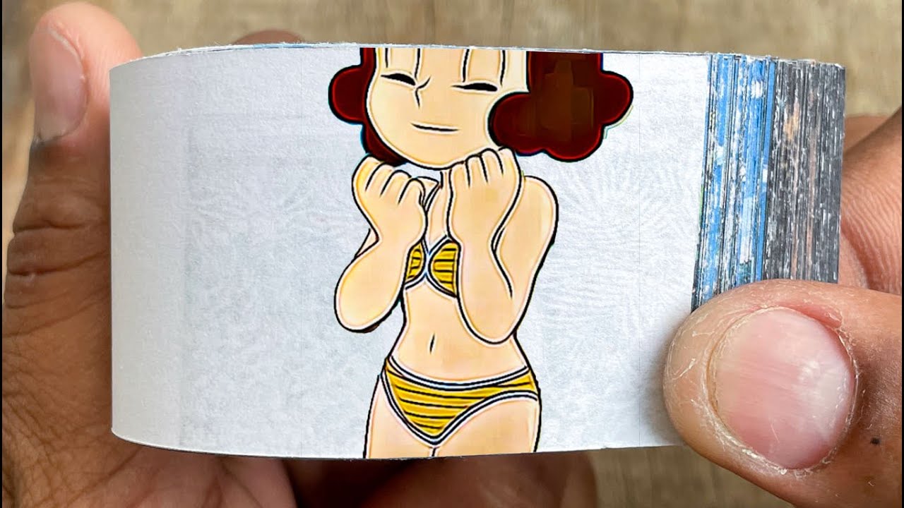 Doraemon Cartoon Flipbook #201 | Shizuka's Bath in Bikini Flip Book ...