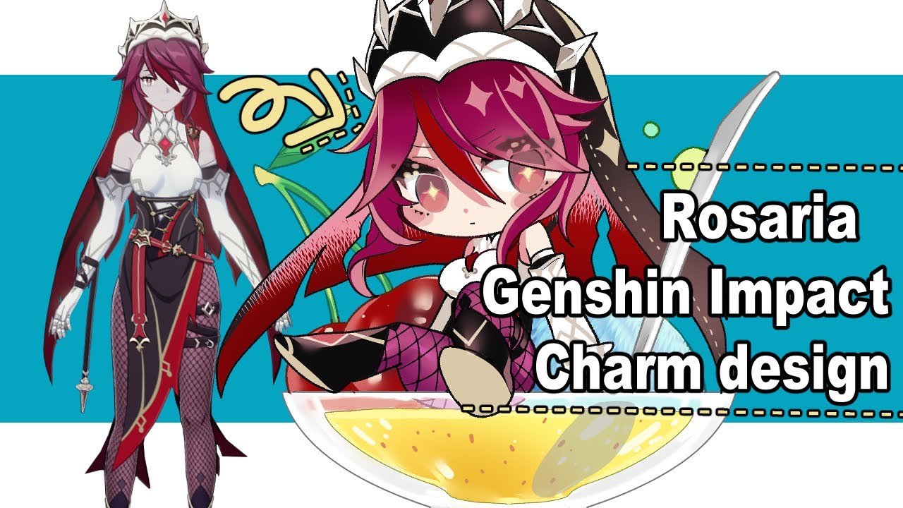 【SpeedPaint】 Rosaria | Genshin Impact charm design【Clip Studio Paint ...