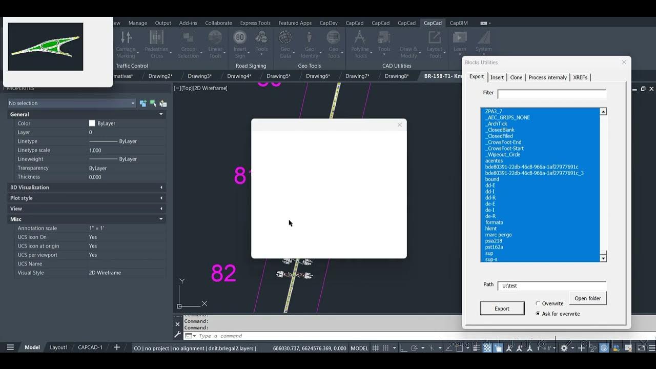 AutoCAD Multiple Blocks Export And Insertion - Free Plugin CapCad - YouTube