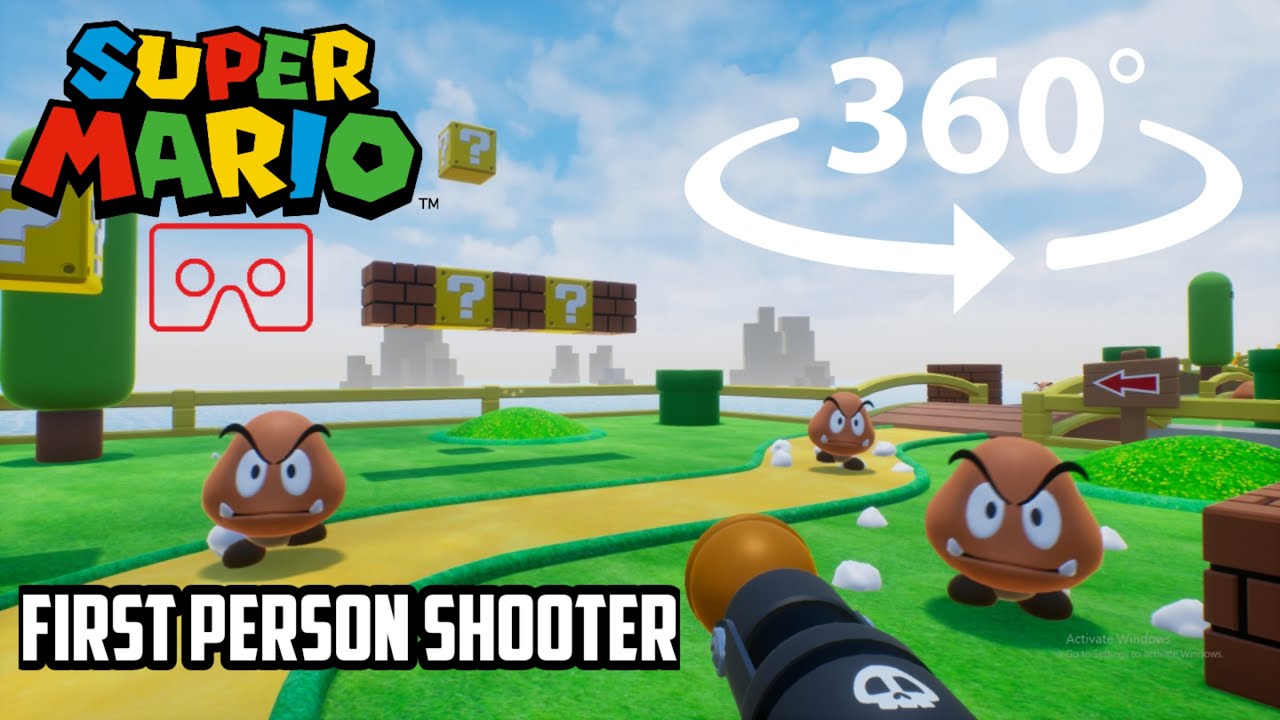 360° Mario First Person Shooter in VR 2020 | Unreal Engine Fan Game ...