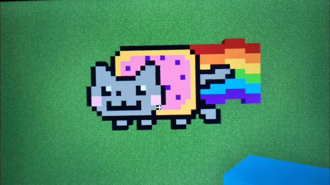 how to build the nyan cat in minecraft Part 1 - YouTube