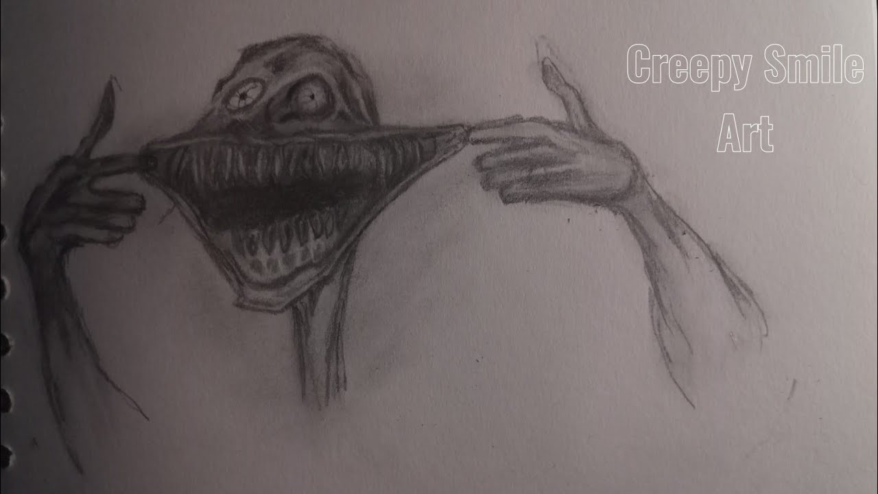 The Art Of Smiling Creepy Smile Art Drawing For Beginners The 3563
