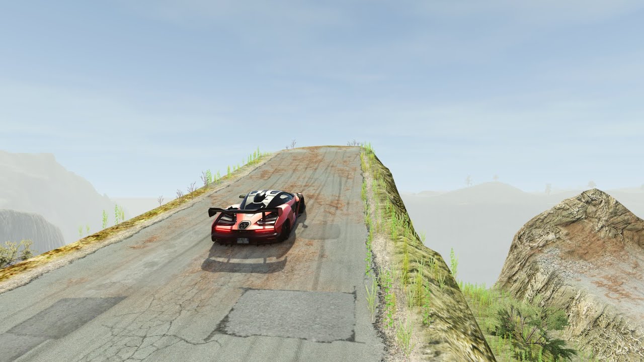 FAST & FURIOUS vs GIANT CLIFF - BeamNG.Drive - YouTube