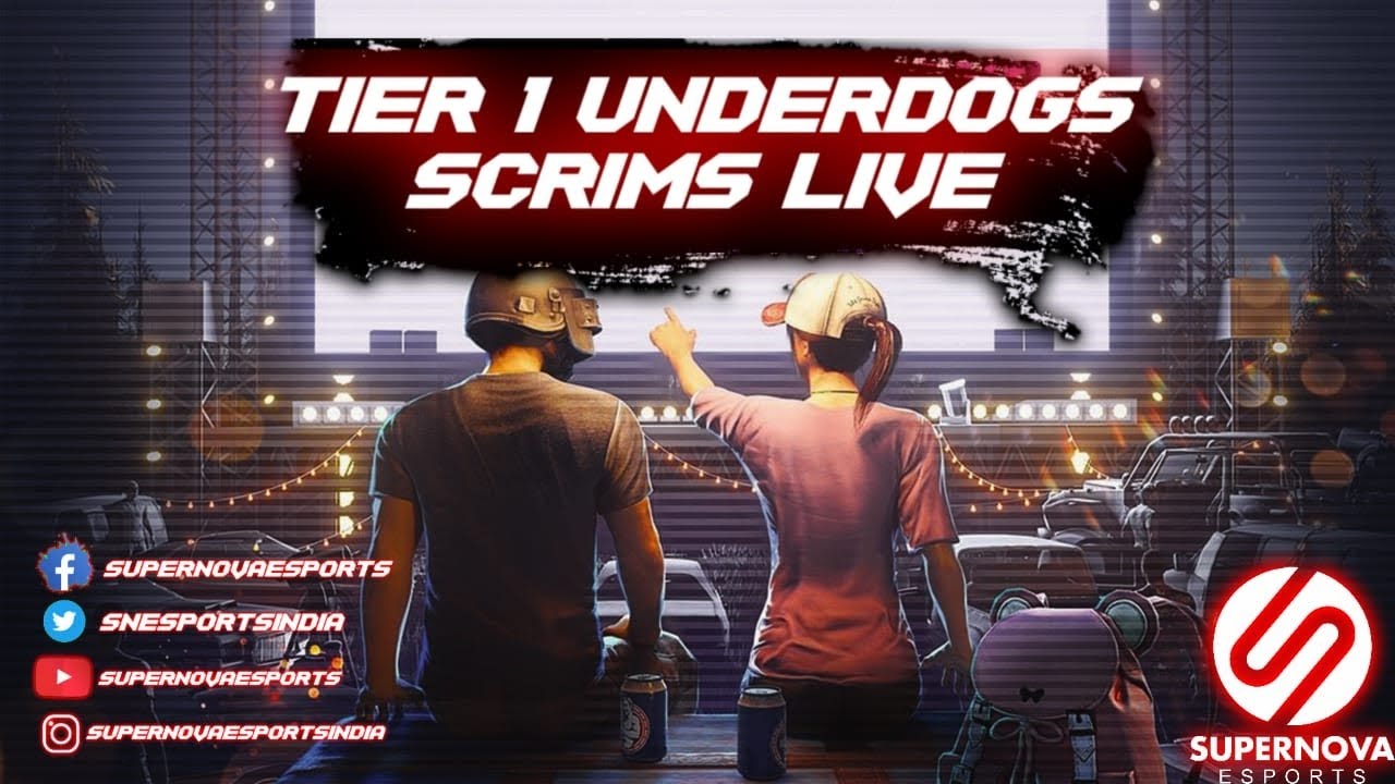 PUBG MOBILE SUPERNOVA ESPORTS | TIER 1 UNDERDOGS SCRIMS | BGMI ESPORTS ...