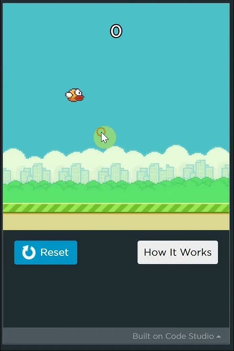 Flappy bird in code.org | #youtubeshorts - YouTube