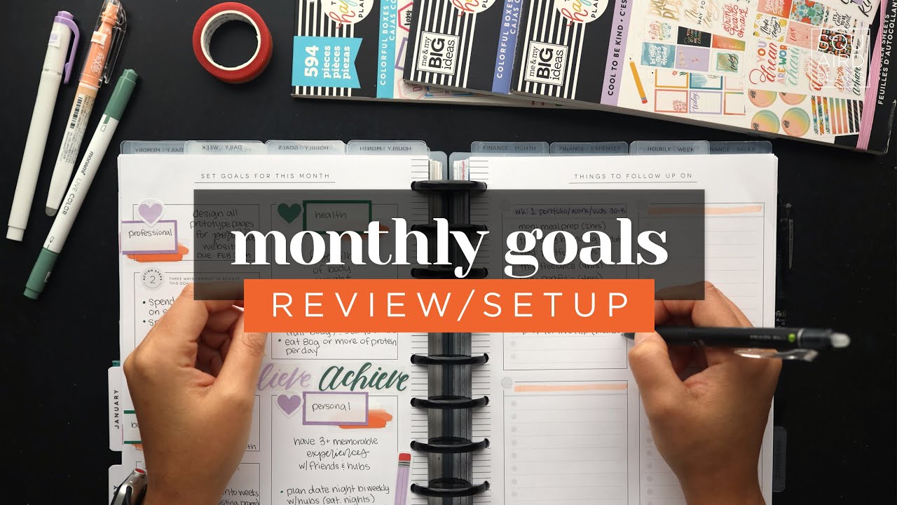 REVIEWING & SETTING MONTHLY GOALS :: HOW I'M PLANNING MY FEBRUARY GOALS ...