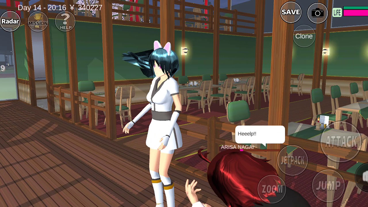 SAKURA SCHOOL SIMULATOR NIGHT MISSION - YouTube