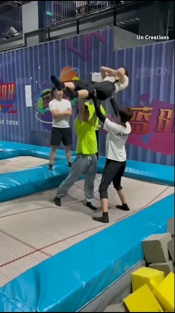 Amazing Stunt's Performs In Jump Room 😲 | #ytshorts #trending # ...