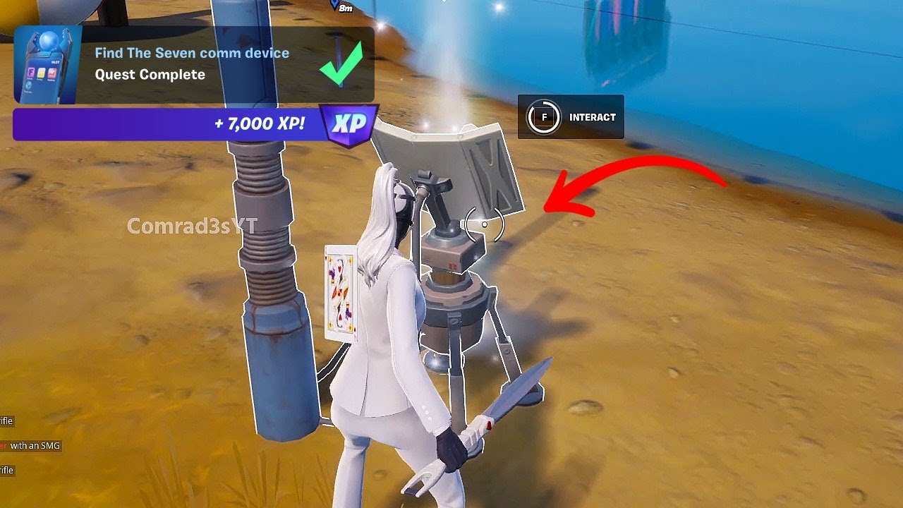 Find The Seven comm device Fortnite - YouTube