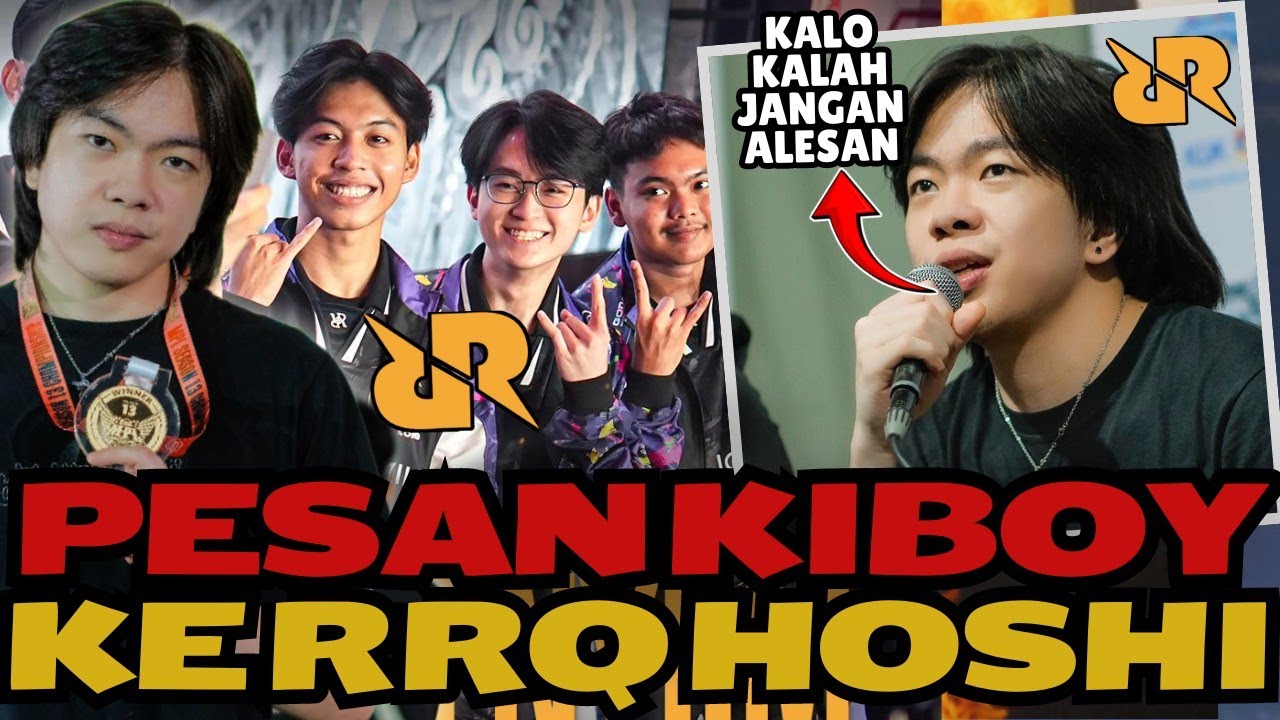 PANAS! PESAN KIBOY UNTUK RRQ HOSHI! DERBY PAPAN ATAS FNATIC ONIC VS RRQ HOSHI! - YouTube