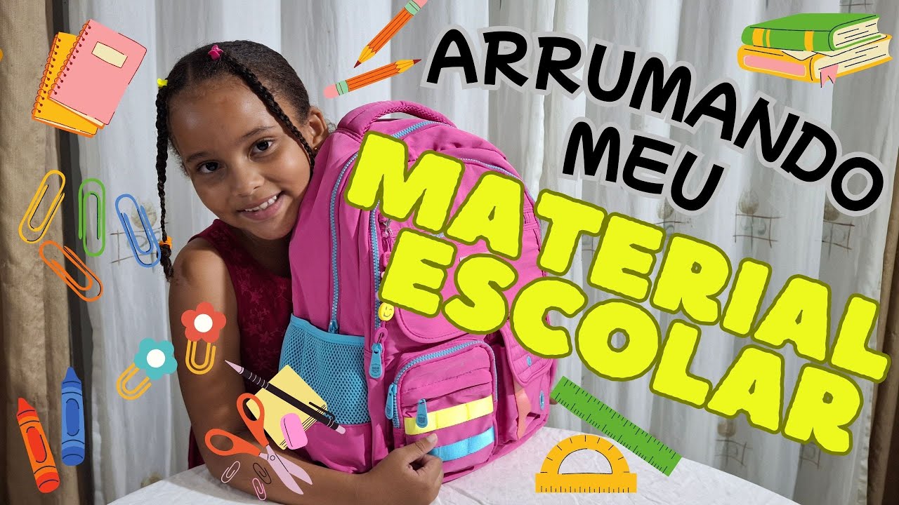 ORGANIZANDO MINHA MOCHILA 2025!! *MATERIAL ESCOLAR - YouTube
