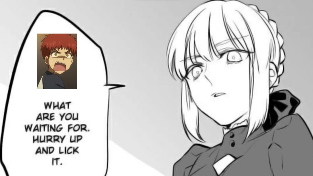 Saber's Embarrassing Habit (Fate/Stay Night Comic) - YouTube