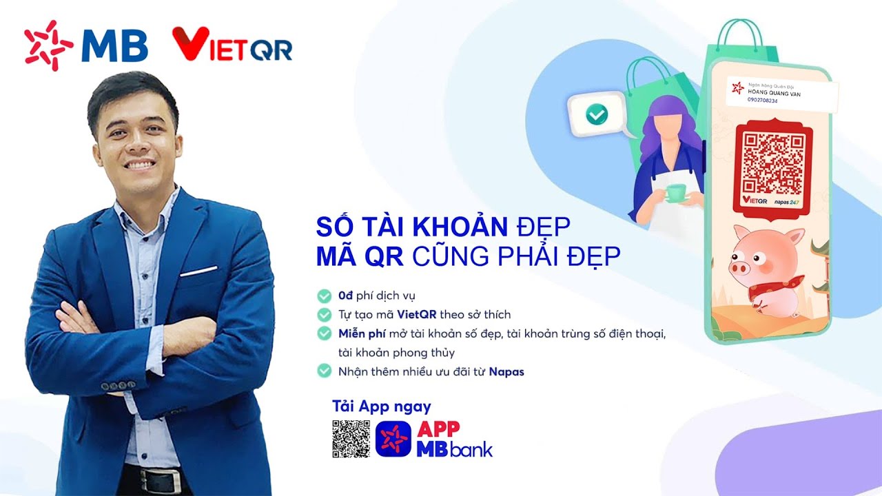 HƯỚNG DẪN TẠO MÃ QR THANH TOÁN TRÊN APP MBBANK - YouTube