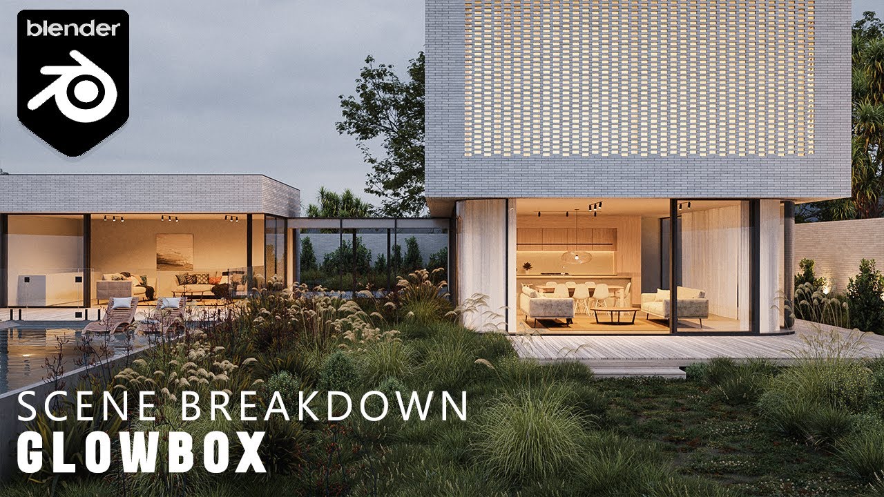 Blender Exterior Overcast Render Breakdown - GLOWBOX - YouTube