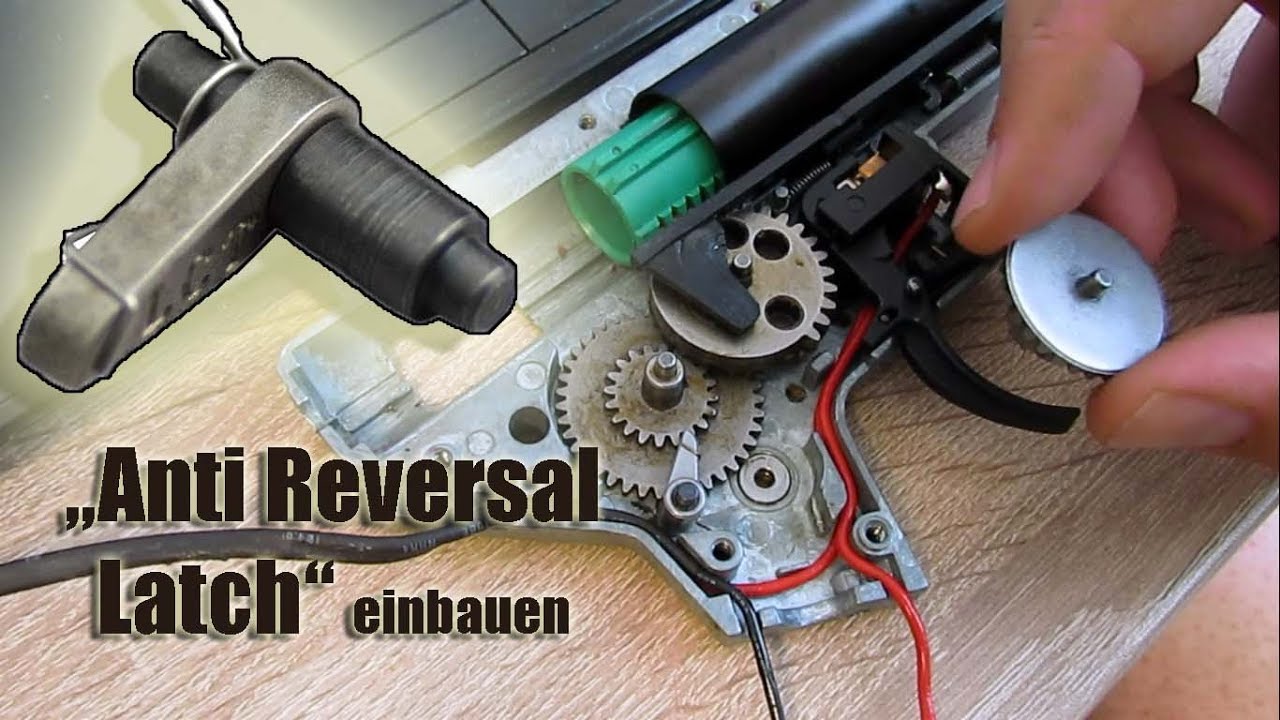 Wie baue ich den Anti Reversal Latch ein? V2 Gearbox Airsoft - YouTube