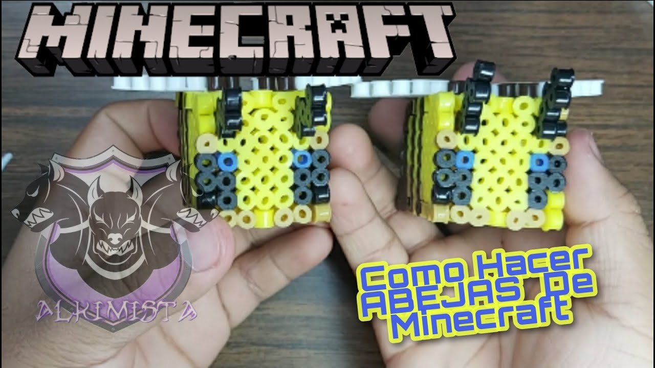 Como hacer ABEJAS de MINECRAFT con "Hama Beads" | King Alkimista - YouTube