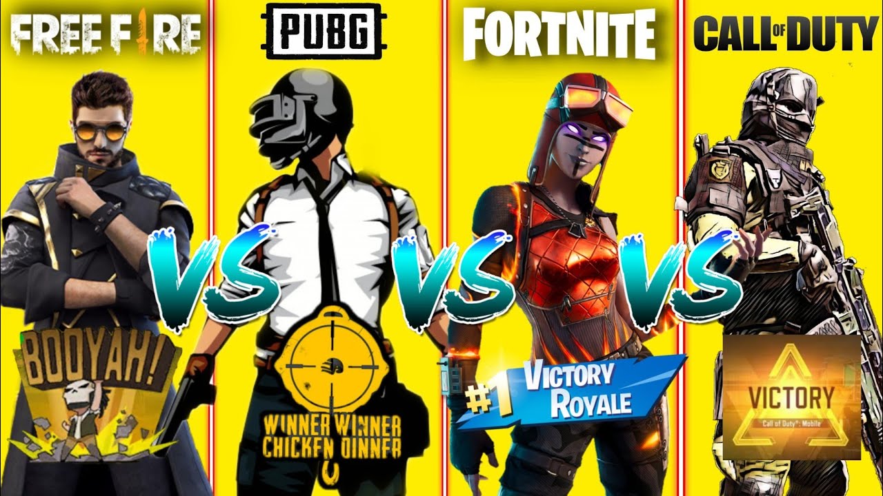 CALL OF DUTY vs FORTNITE vs PUBG vs FREEFIRE (All Mobile) WHO WILL WIN ...