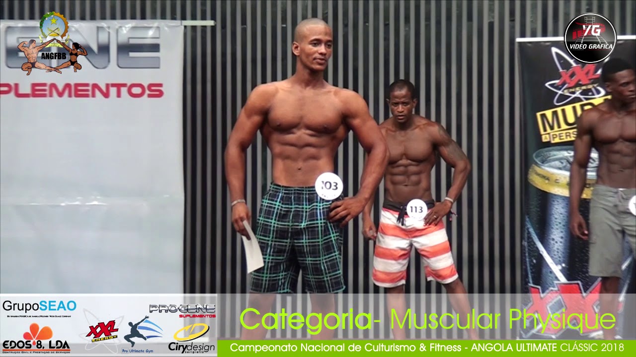 IFBB ANGOLA CAMPEONATO NACIONAL - CATEGORIA MUSCULAR PHYSIQUE - YouTube