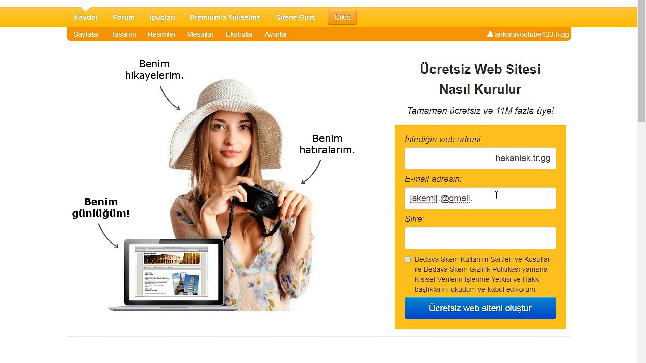 bedava site oluşturma (2019) - YouTube