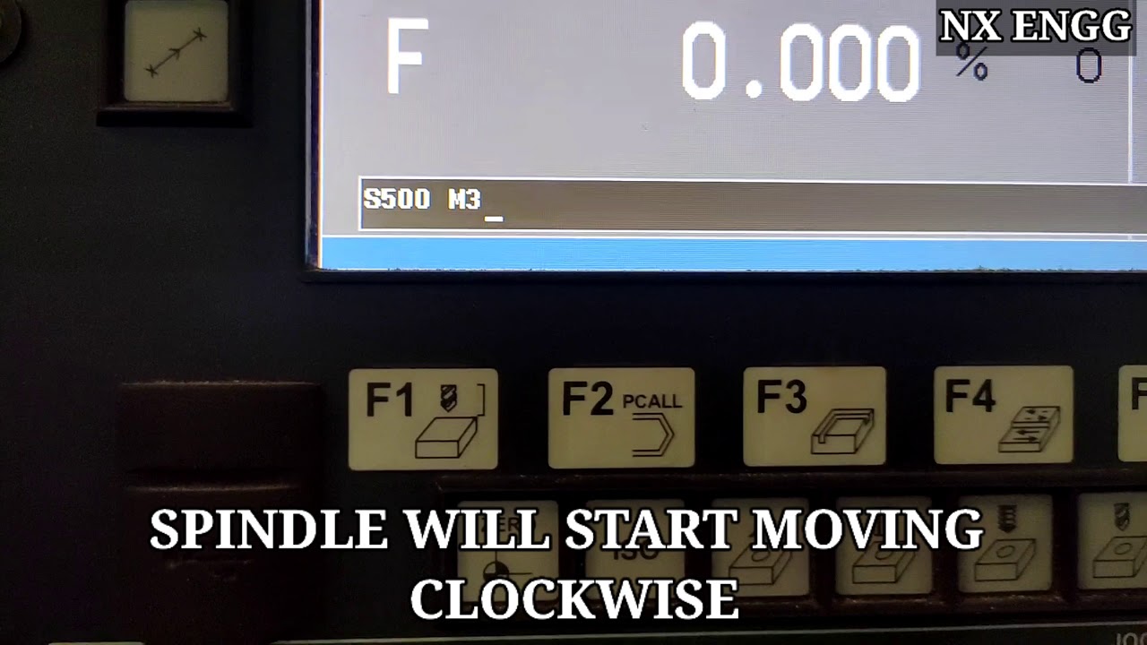 HOW TO GIVE SPINDLE COMMAND IN CNC FAGOR - YouTube