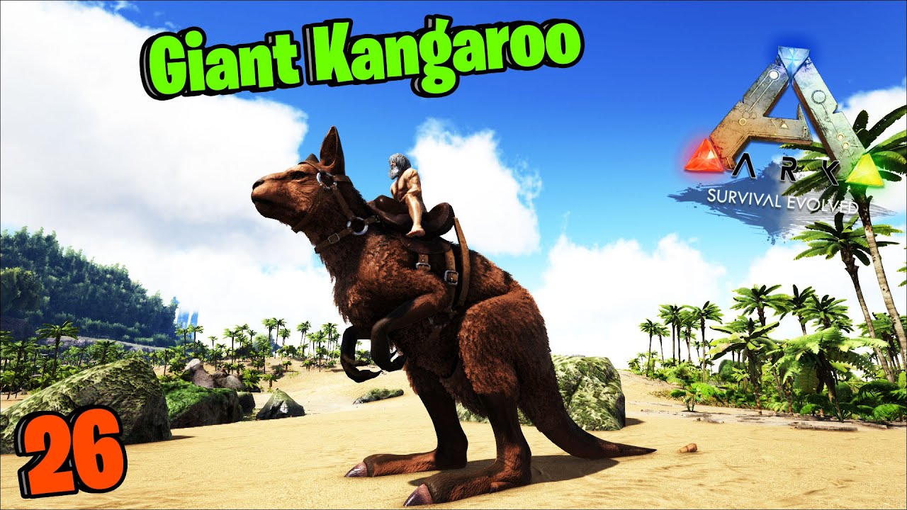 ARK Tame All Dinos - Taming Kangaroo - Ep 26 with Akan22 - YouTube