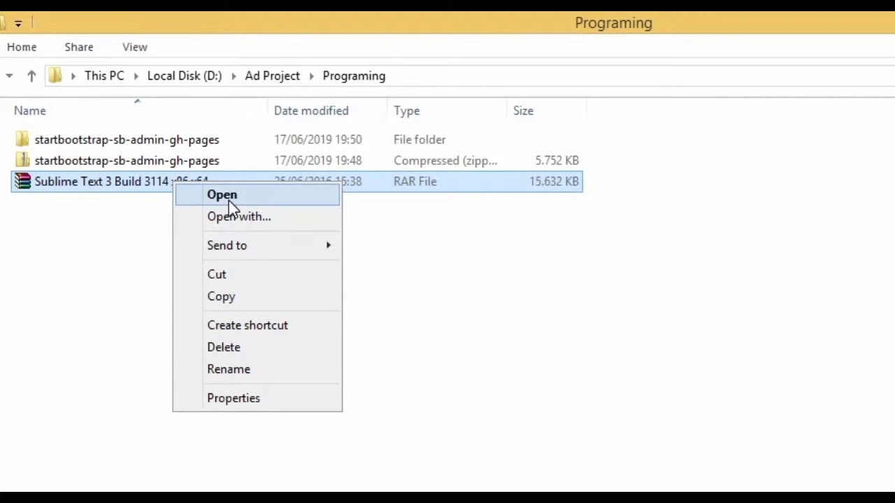 Cara Mengatasi menu extract here winrar yang tidak muncul ketika di ...