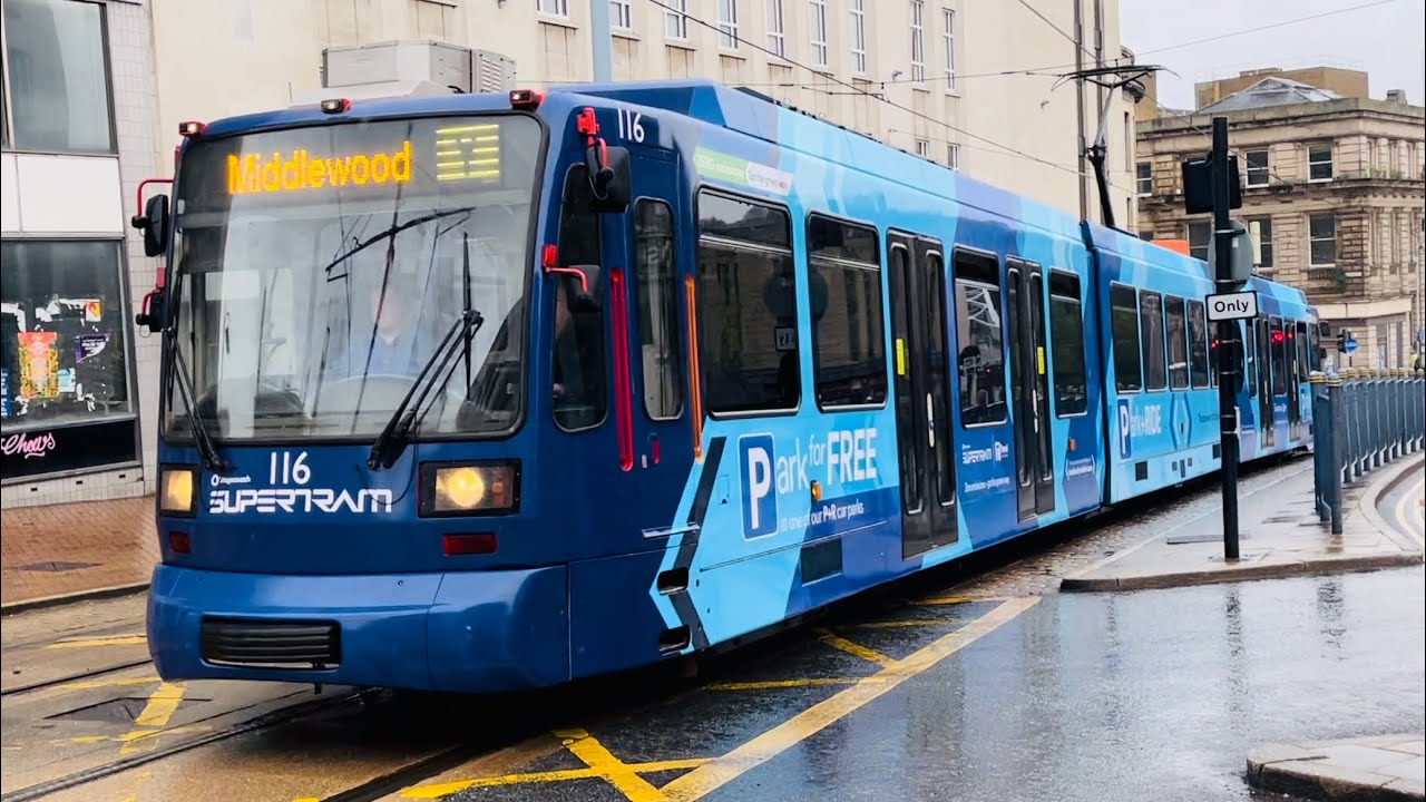 Stagecoach Sheffield SuperTram 116 In New Park & Free Livery - YouTube