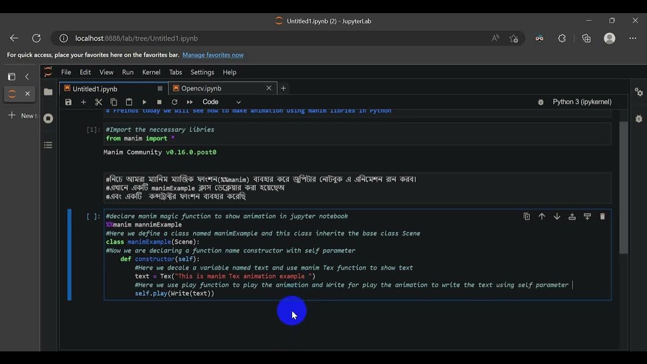 Make tutorial video in Python Manim (Bangla) - YouTube