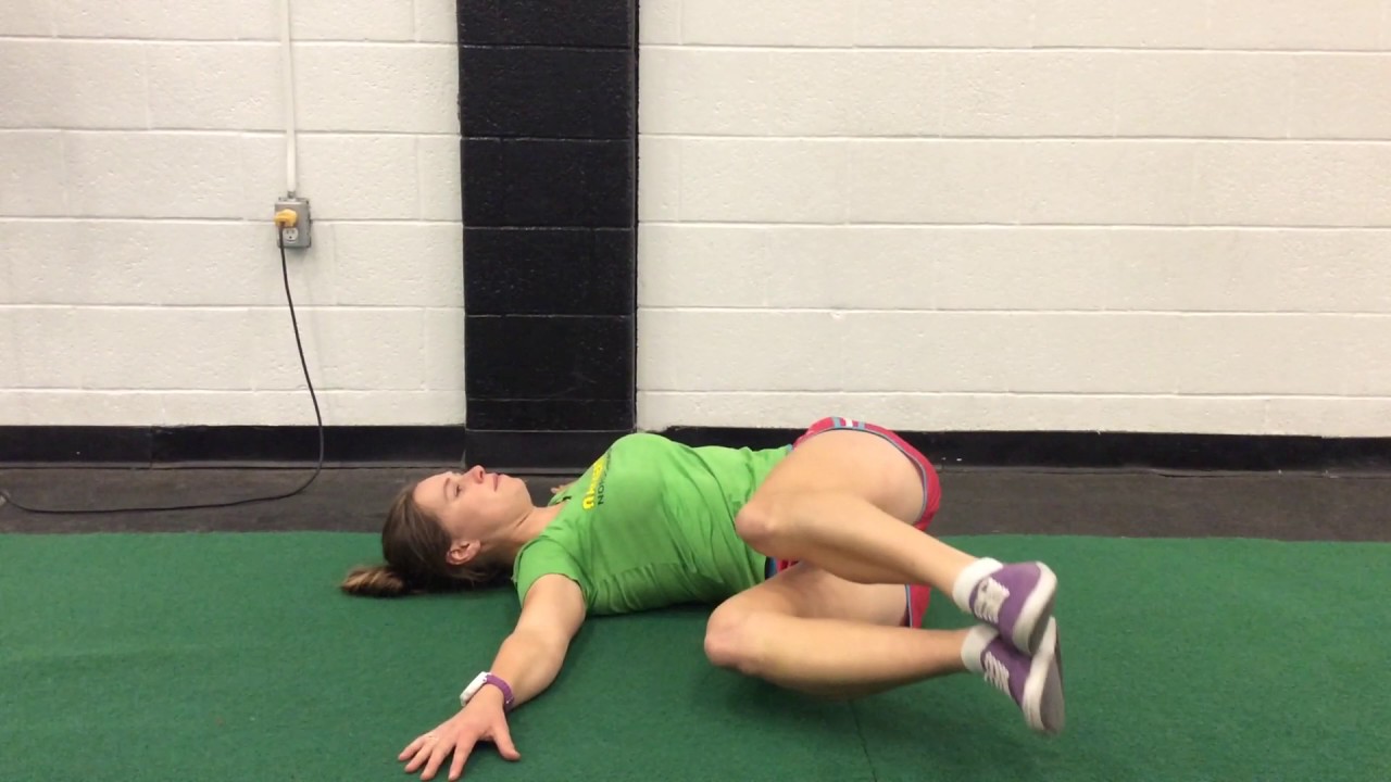 Supine trunk rotations - YouTube