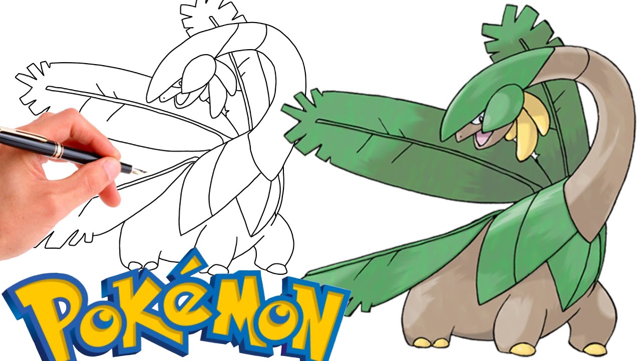 How To Draw TROPIUS POKEMON #357 | Generation 3 - YouTube