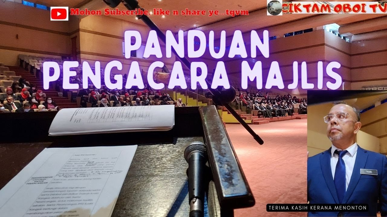 Cara Menjadi Juruacara - Panduan sebagai Pengacara Majlis - YouTube