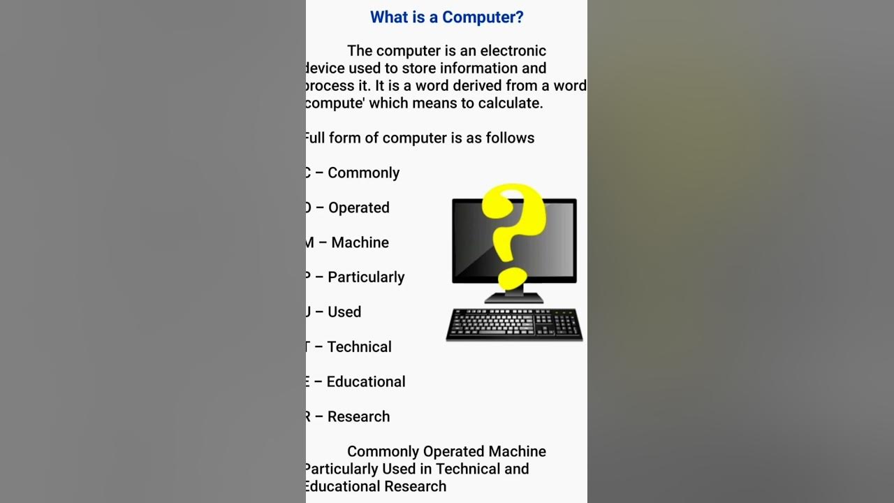 Computer knowledge - YouTube