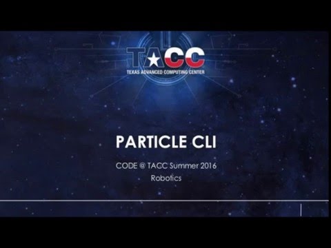 Particle CLI and Photon Redboard Setup - YouTube